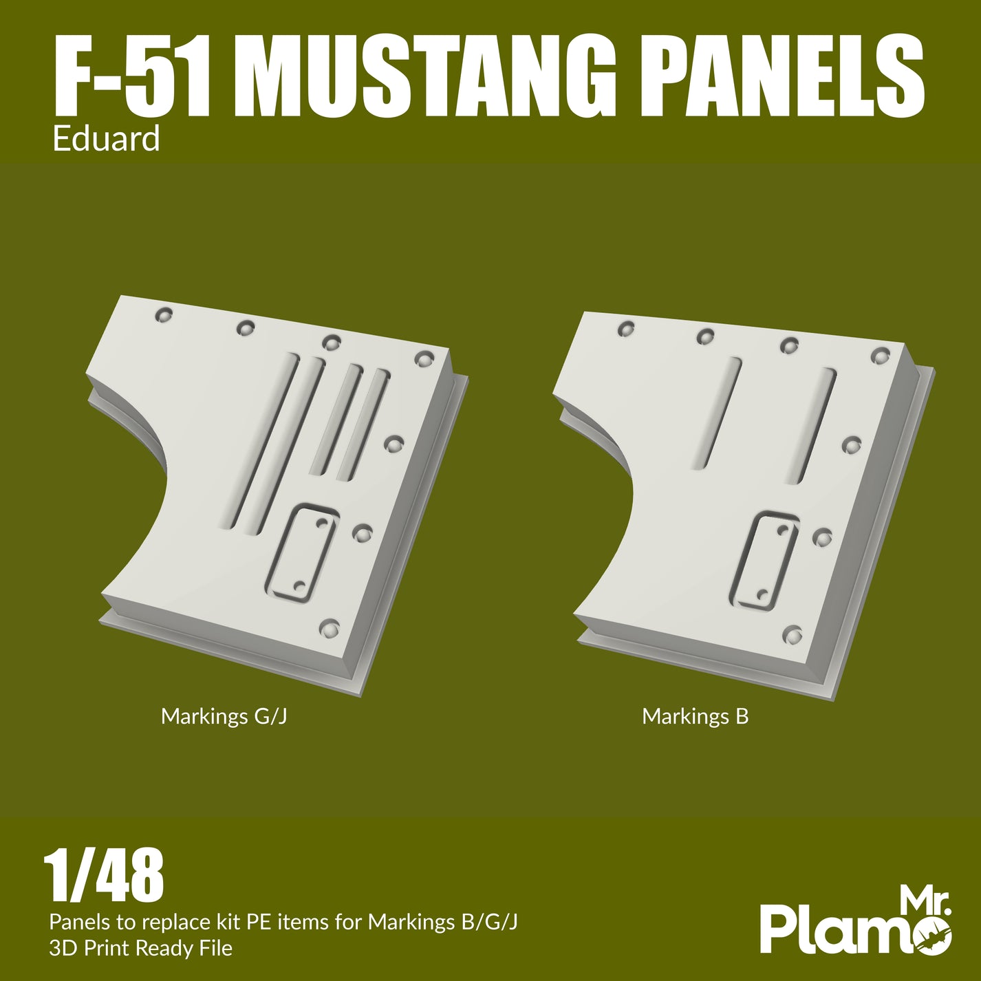 FREE! F-51 Panel Variants for "Korea" Mustangs – Mr Plamo
